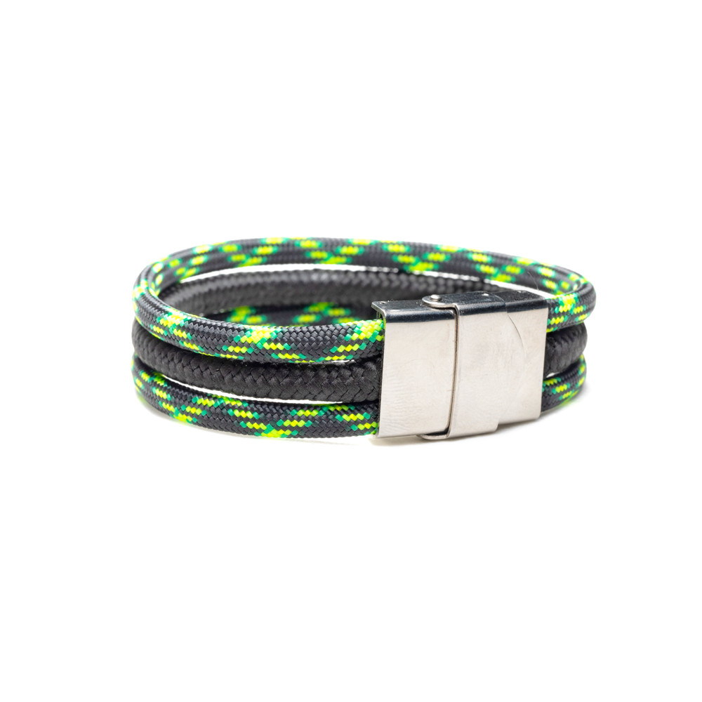 Bratara paracord & inox LockedZombie handmade | alege CrisFeather.com